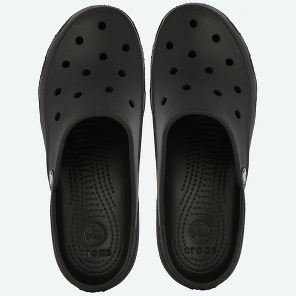 CROCS | Shoes | Crocs Freesail Clogs Size 1 Black Slip On Mules Womens ...